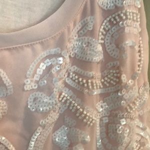 Express | Tops | Sp Express Beeded Tank Top Light Pink | Poshmark